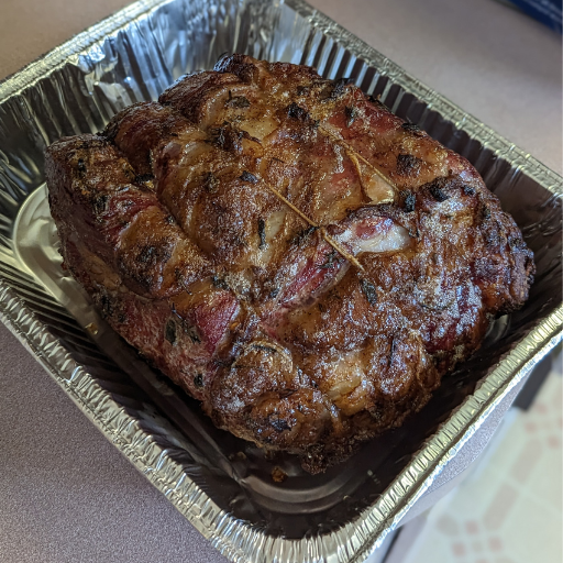 Smoked Prime Rib with Garlic and Herb Butter - Fully Plated